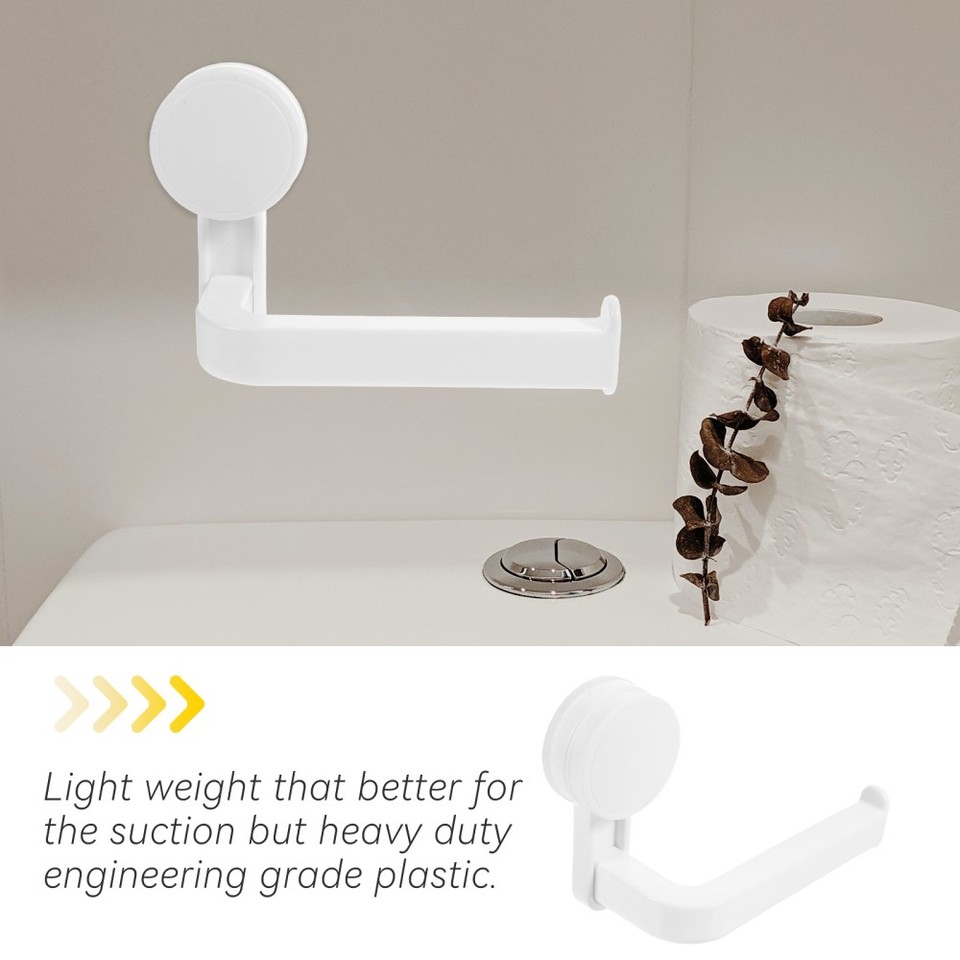 Suction Cup Paper Roll Holder for Bathroom Wall Mount Towel Rack Design ...