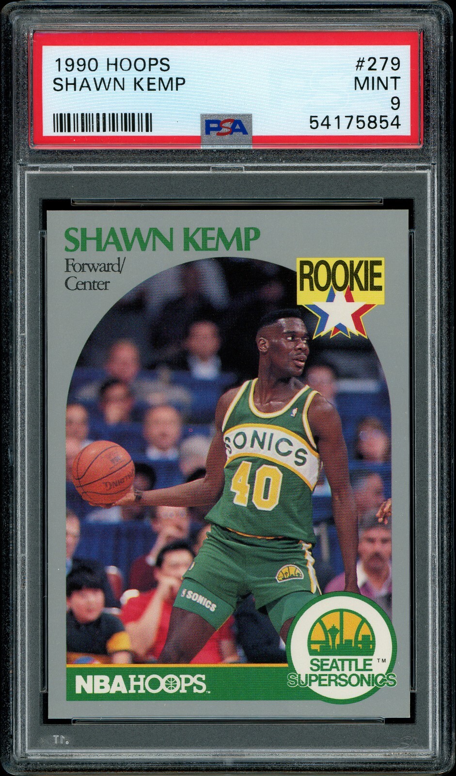 1990 Hoops Basketball #279 Shawn Kemp RC ROOKIE PSA 9 MINT | eBay