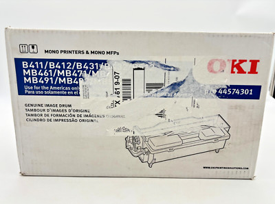 Genuine Oki 44574301 Black Image Drum B411 B412 B431 B432 B512 MB461 ...