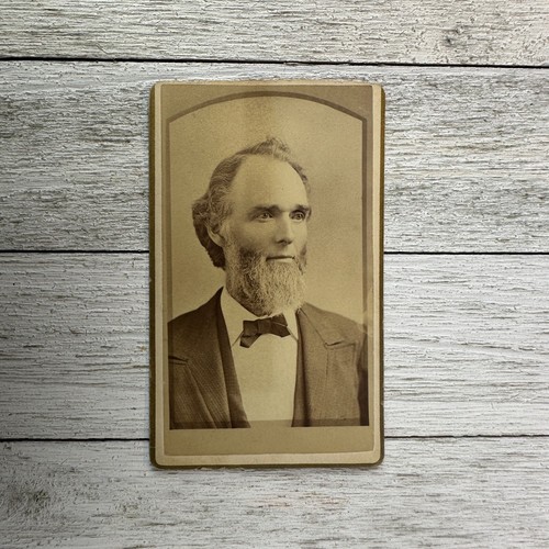 Antique CDV Victorian Photo Carte De Visite Handsome Man Full Beard ...