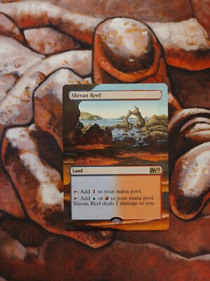 Magic the Gathering Shivan Reef #2 Hand Painted Unique Custom MTG Alter ...