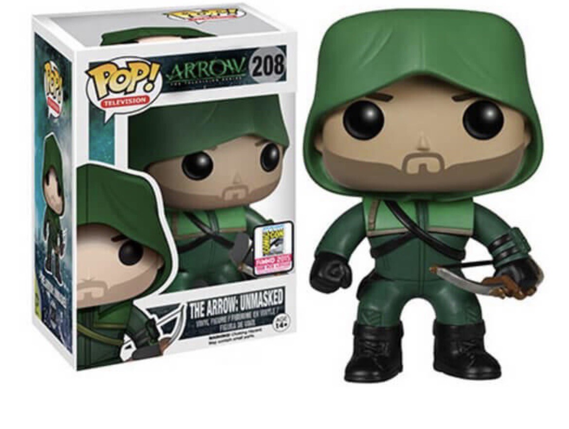 Funko Pop The Arrow Unmasked 208 Arrow TV Series Amell Official SDCC ...