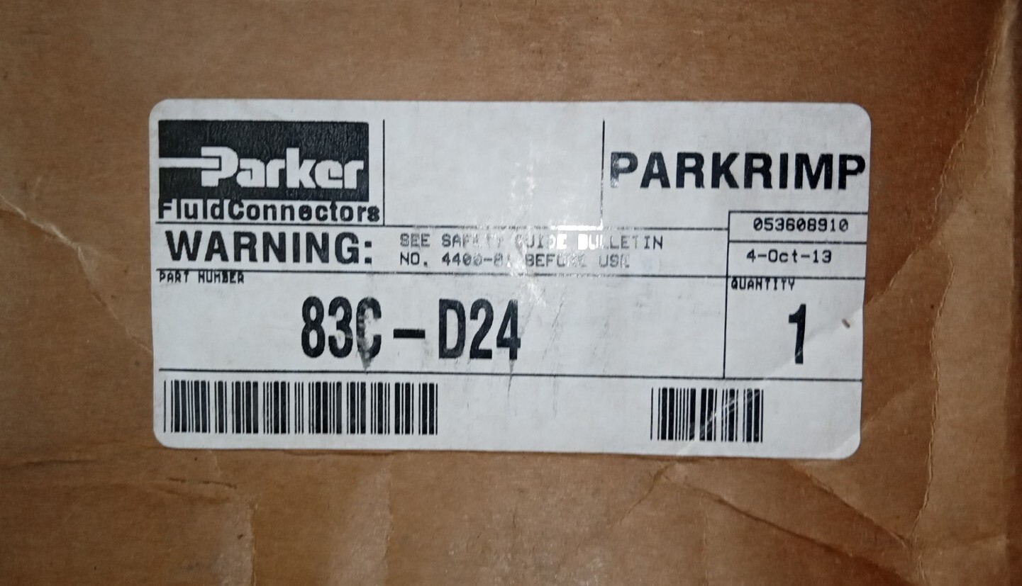 Parker Hannifin 83C-D24 Hose Crimper | Die Set (Brand New!) | eBay