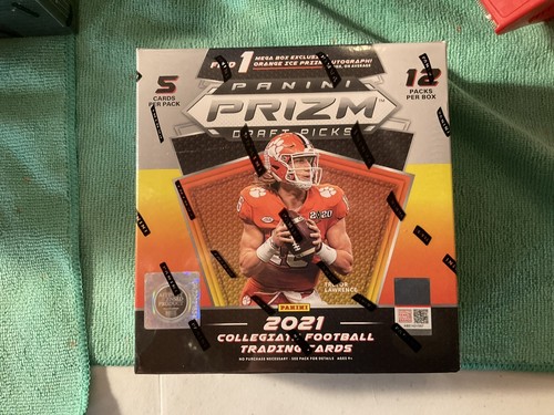 2021 Panini Prizm Draft Picks Football Mega box Factory Sealed Orange ...