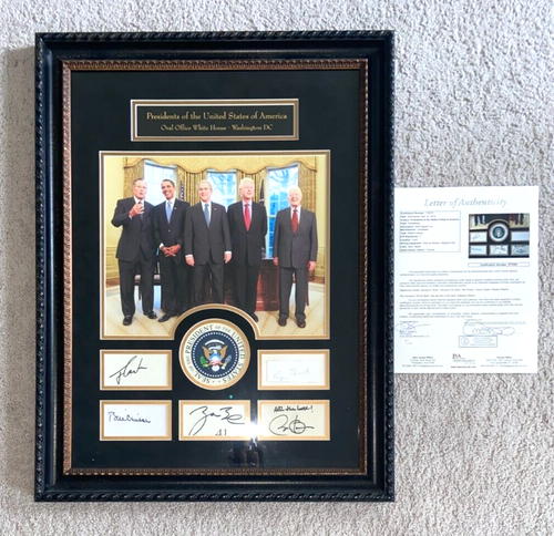 BARACK OBAMA JIMMY CARTER GEORGE HW H W BUSH BILL CLINTON SIGNED PHOTO ...