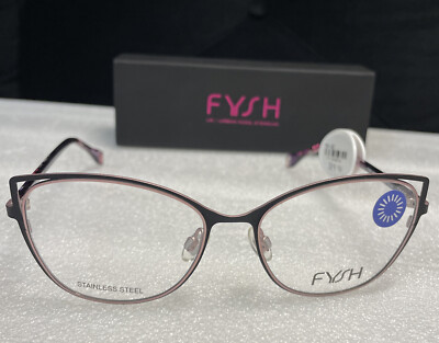 FYSH EYEGLASSES FRAME 3637 M100 53-16-140 BLACK ROSE FULL RIM | eBay