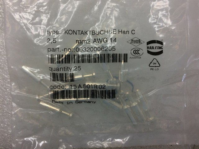 09320006205 HARTING Han HSC Female Crimp Contact Pcs for sale online | eBay
