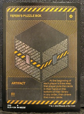 MTG Secret Lair MSCHF Teferi's Puzzle Box 368 SLD Silver Laminate Foil ...