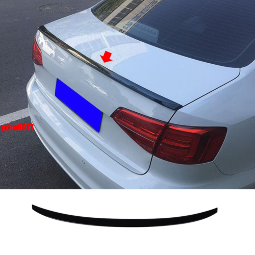 For Volkswagen Jetta 2011-2018 Gloss Black Rear Door Tail Trunk Spoiler ...