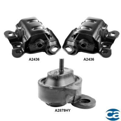 Engine Mounts & Transmission Mount 3Pcs For Chevrolet Astro 05-94 4.3L ...