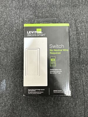 Leviton Decora WiFi-Smart Light Switch, White, DN15S 78477363232 | eBay