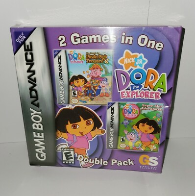 GAME BOY Advance DORA the EXPLORER 2 Games Pack SUPER STAR & PIRATE PIG ...