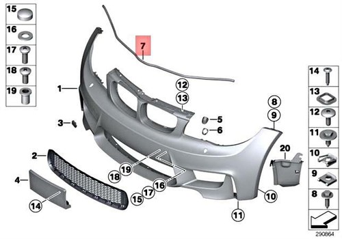 For BMW Genuine Hood Seal Front Upper 51768045445 | eBay