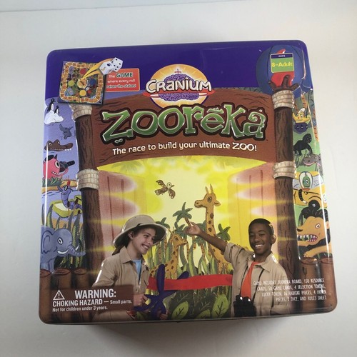 Cranium - Zooreka Game-The Race to Build Your Ultimate Zoo Square Tin ...