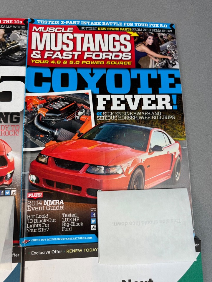 2014 Muscle Mustangs and Fast Fords Magazine 6 Months 10 Best Stangs | eBay