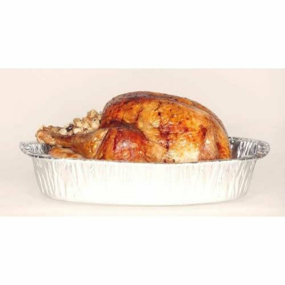Extra Large Oval Aluminum Disposable Turkey Roaster Pans L 17 3/4 x W ...