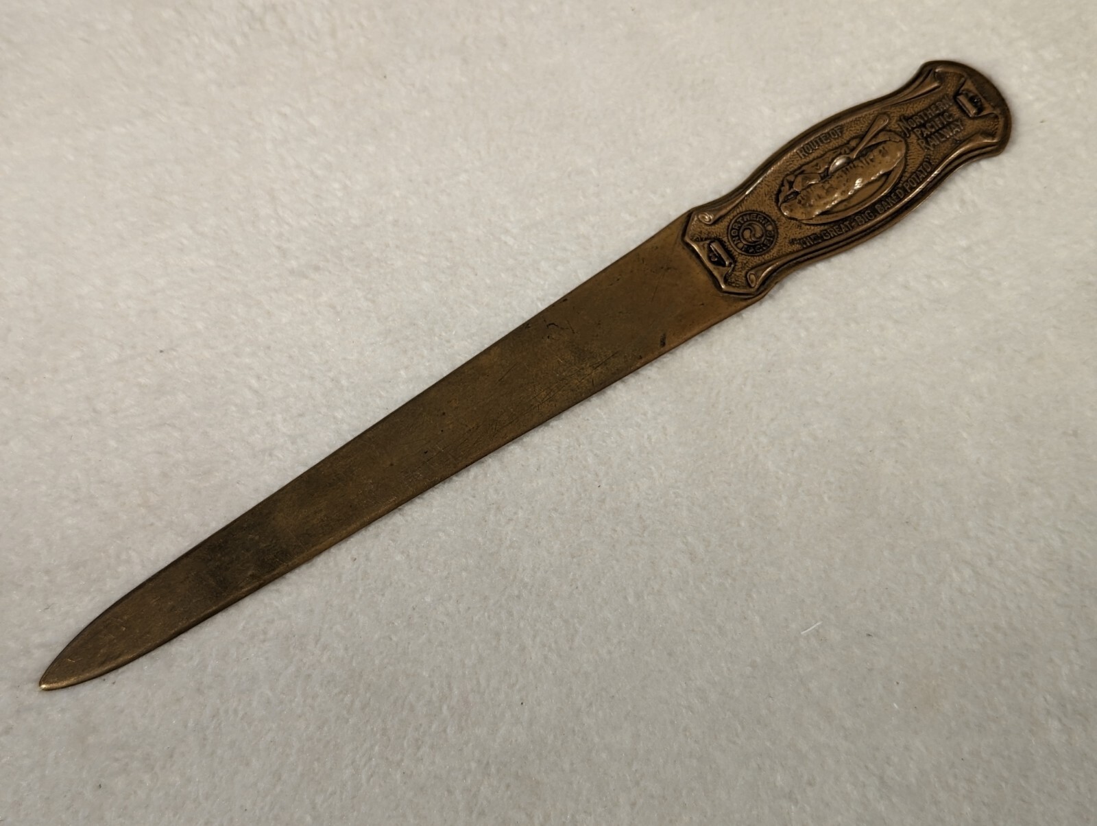 Vtg Letter Opener Northern Pacific Railway Route of the Great Big Baked ...