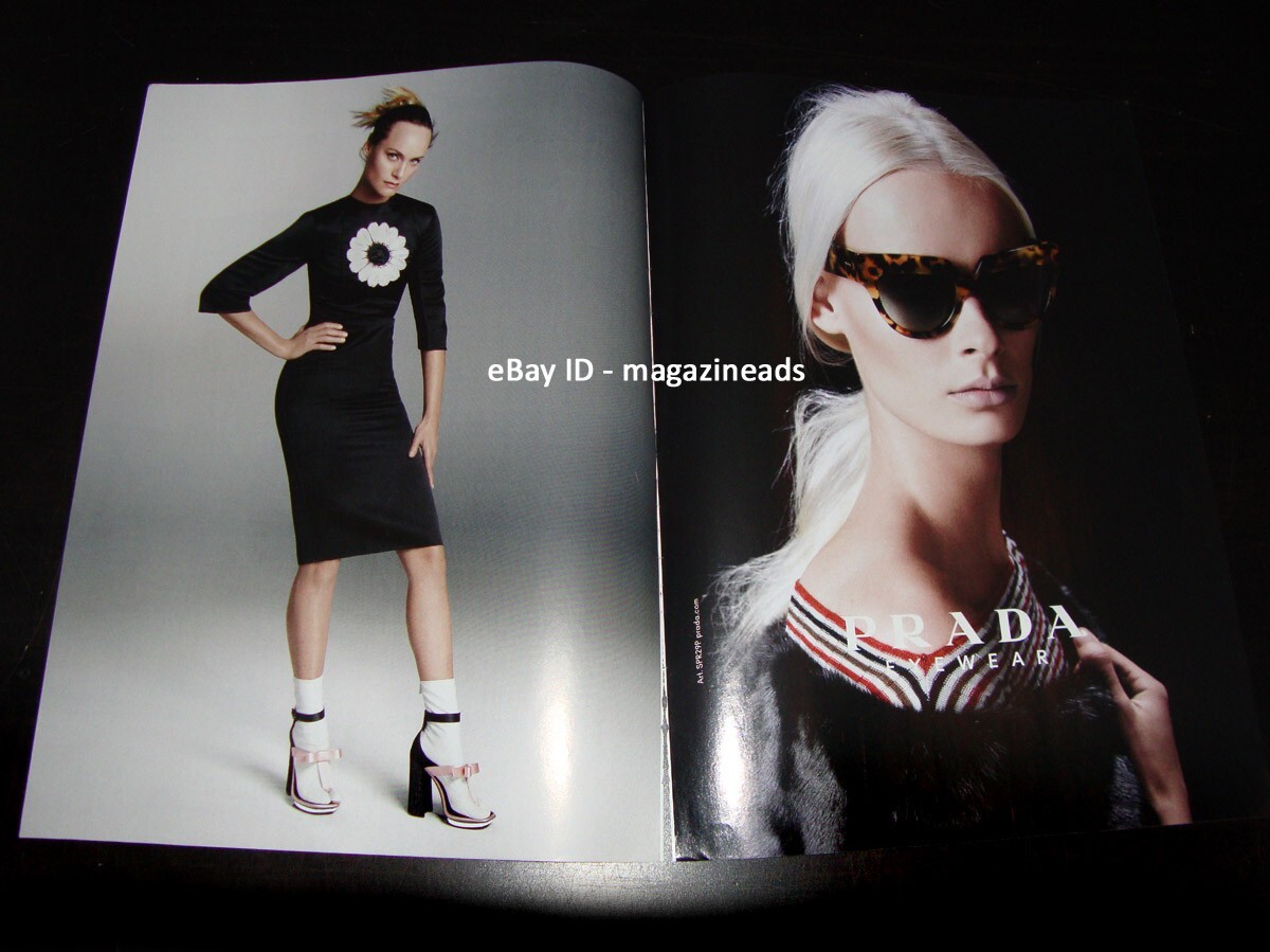 PRADA 2-Page PRINT AD Spring 2013 AMBER VALLETTA Irene Hiemstra STEVEN ...