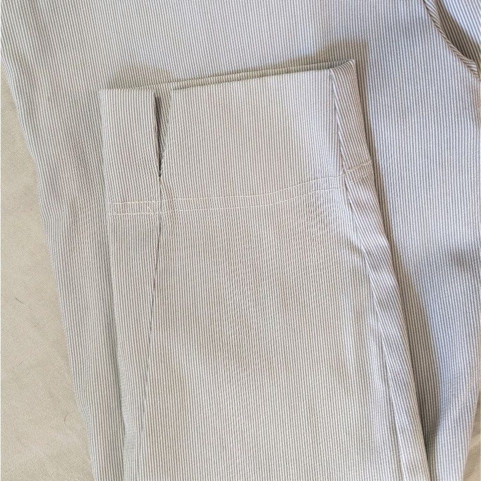 High Waist Striped Stretch Cropped Pants x The Ark Clothing Co Office ...