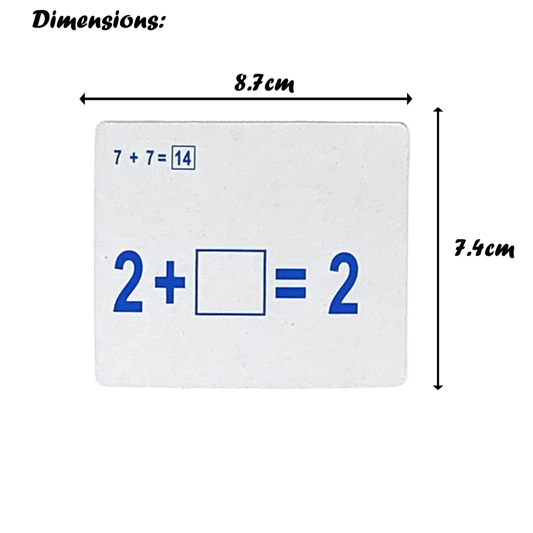 Mathematical Flash cards, Learn Addition with 27 doubles sided erasable ...