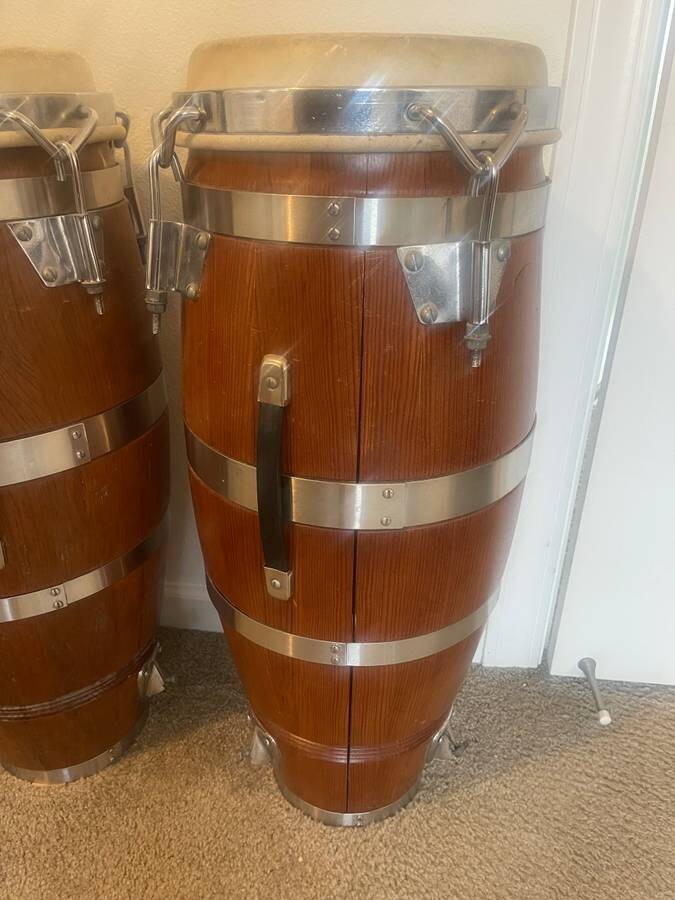 Vintage Zim Gar Tiki Cha Cha Conga Drum Set 1960’s Exotica PRICED VERY ...