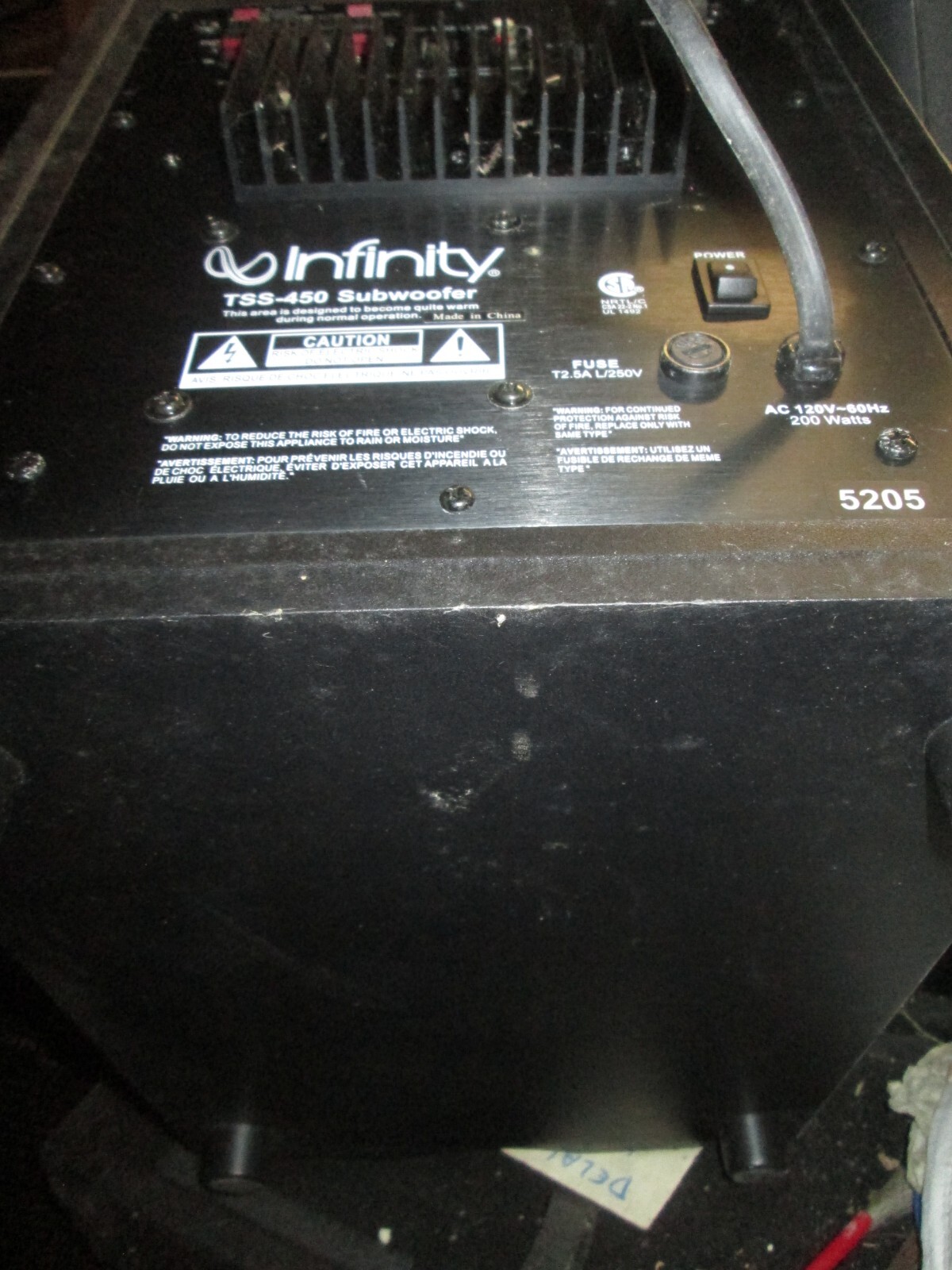 Infinity TSS-450 Speaker System for sale online | eBay