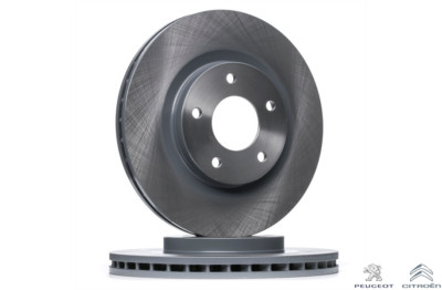 2x Original CITROËN 1610704680 Brake Discs Ø 266 mm Front PEUGEOT 308 ...