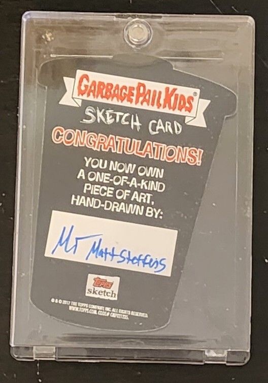 Garbage Pail Kids GPK Trashcan SKETCH Card SHORNED SEAN HY GENE Matt ...