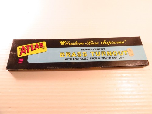 Atlas #6 HO Scale Custom Line Left-Turnout BRASS #253 Remote Control ...