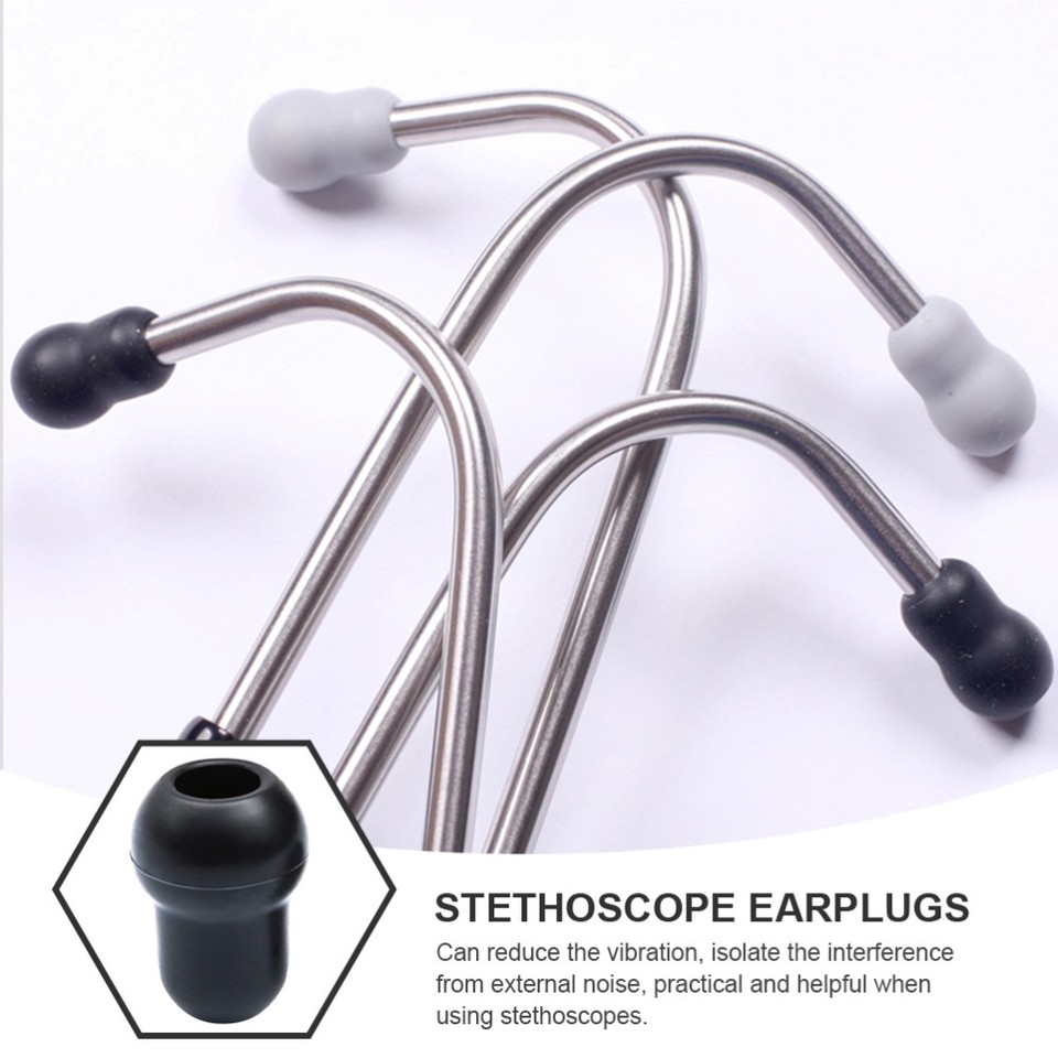 6 Pcs Stethoscope Ear Plugs Earpiece for Silicone Bud Replacement ...