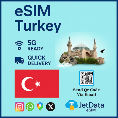 [eSIM] Turkey SIM e-SIM card Travel Sim card Data Only 50GB - 180Days ...