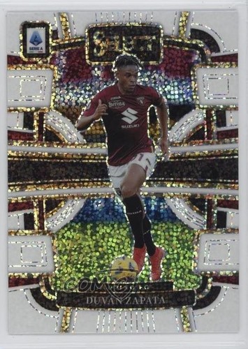 2023-24 Panini Select Serie A Terrace White Sparkle Prizm Duvan Zapata ...
