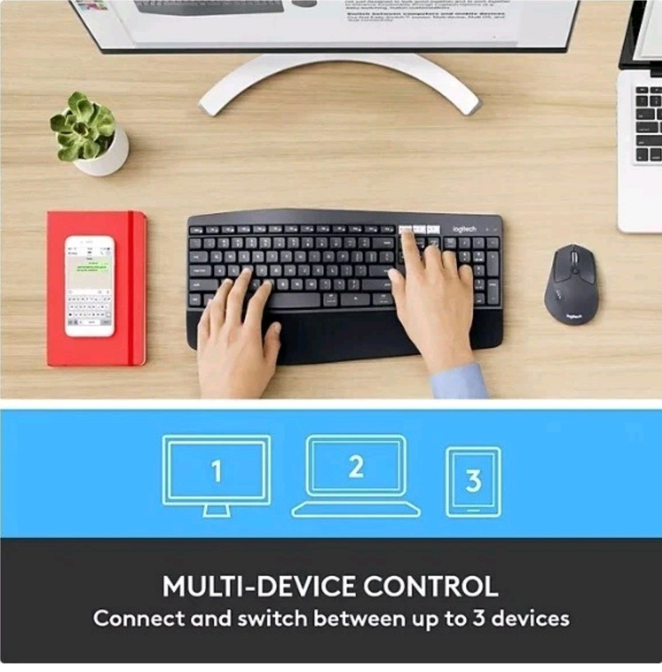 Logitech - MK825 Performance Full-size Wireless Keyboard and Mouse ...