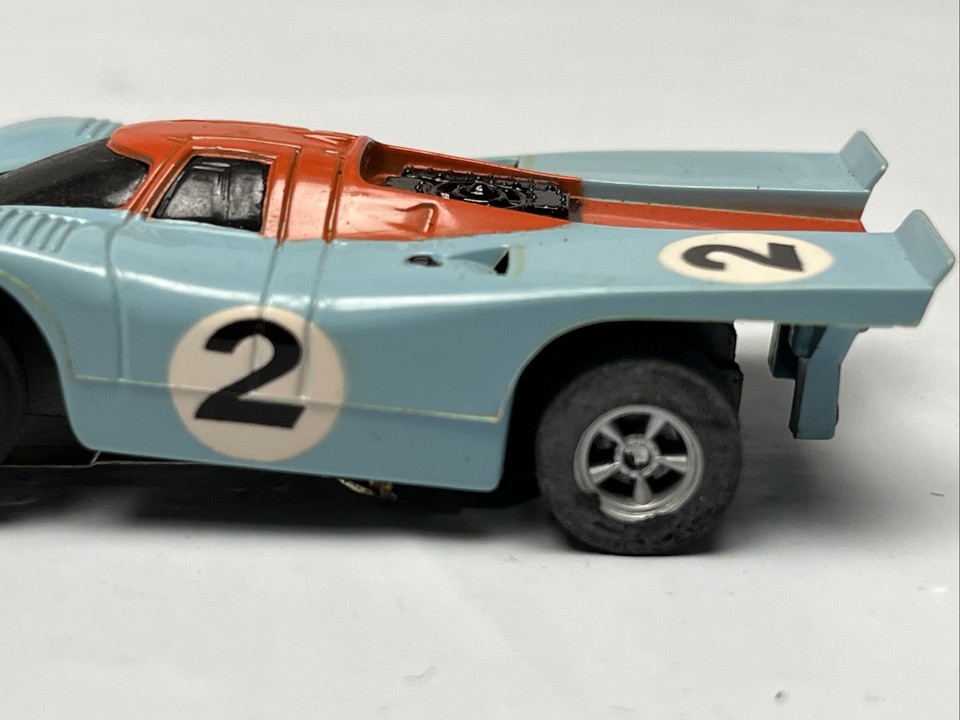 Aurora AFX Porsche 917 Gulf Blue Orange HO Slot Car | eBay