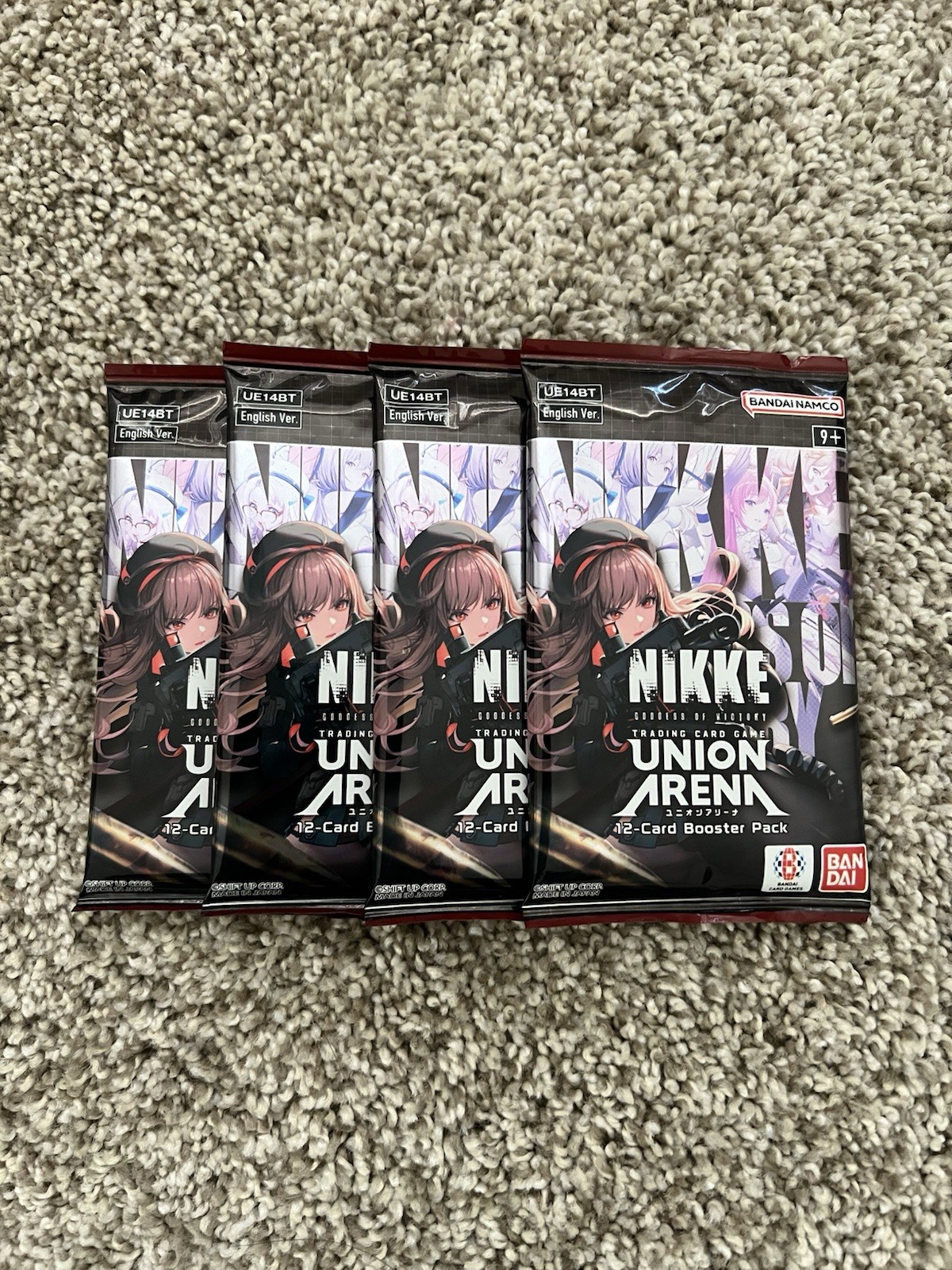 4x Union Arena TCG - Nikke Goddess of Victory UE14BT - BOOSTER PACK [12 ...