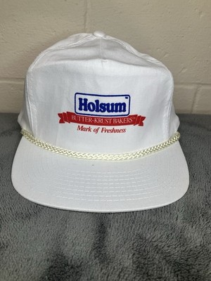 Rare Vintage HOLSUM BUTTER KRUST BAKERS rope White Hat SnapBack BREAD ...
