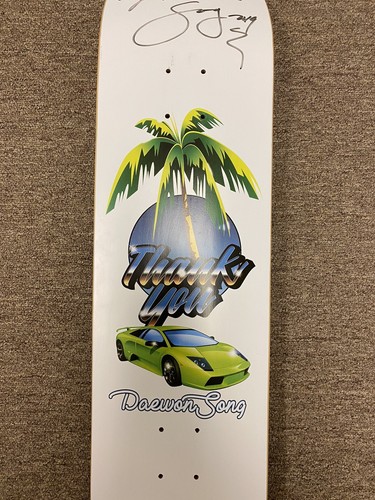 Daewon Song Autographed Skateboard Deck Lambo Thank You 8.25 | eBay