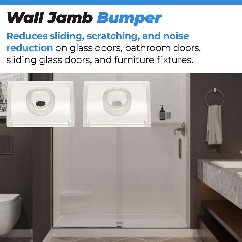 Wall Jamb Bumper for Glass Sliding Shower Doors Suitable for Shower ...