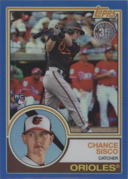 2018 Topps - Silver Pack 1983 Topps Design Chrome Series 2 Chance Sisco ...