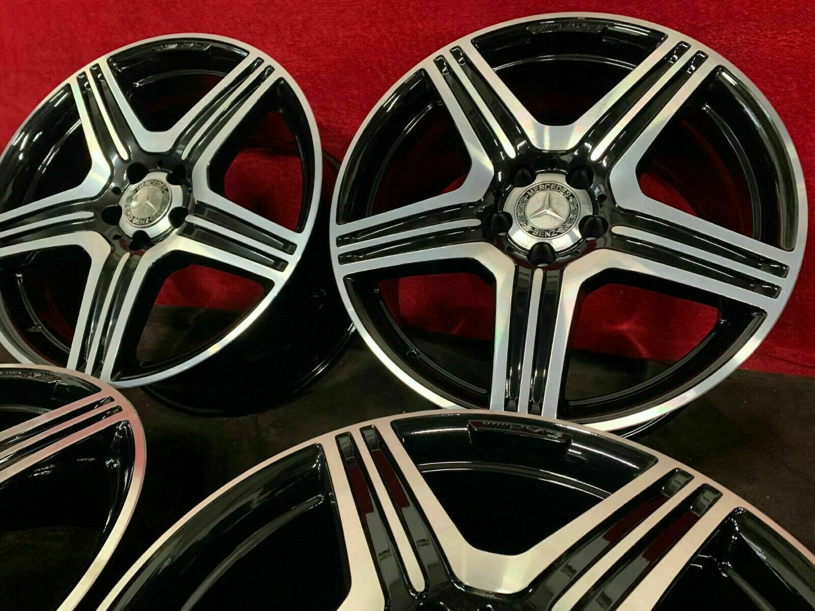 Amg Rims 9 + 10 x 19 Mercedes W212 E63 C218 X218 Cls63 Cls55 C219 R230 ...