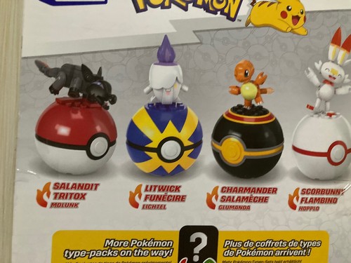 MEGA Pokemon Fire Type Trainer Team 105pcs Building Block NEW 6+ | eBay