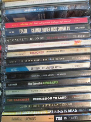 Pop Rock Country Folk etc cds your choice 6 for $18 FS or $3 ea + flat ...