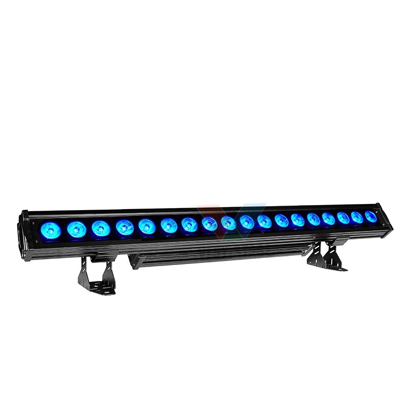 outdoor IP65 18x18w led bar rgbwa uv 6in1 led wall washer light dmx dj ...