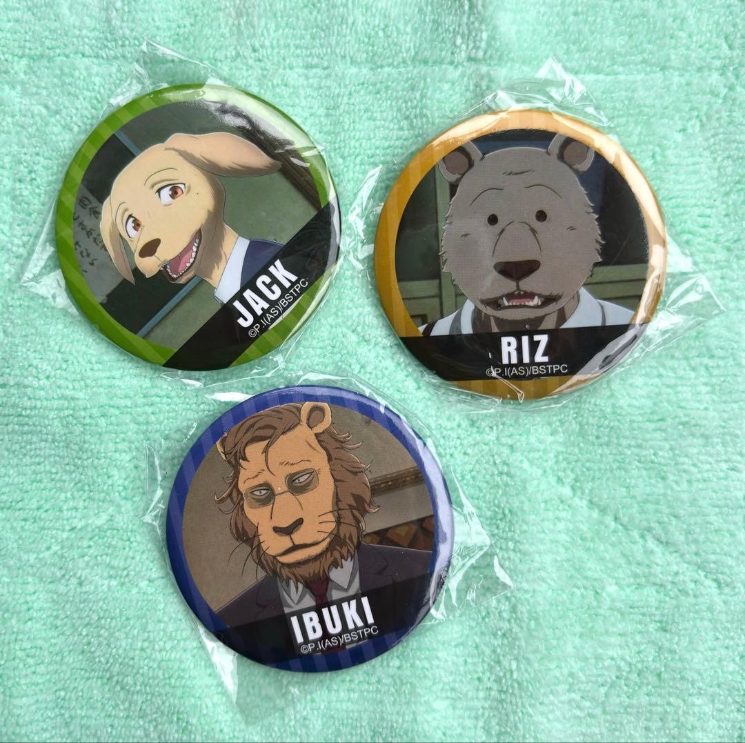 BEASTARS Can Badge Set of 3 Jack Liz Ibuki | eBay