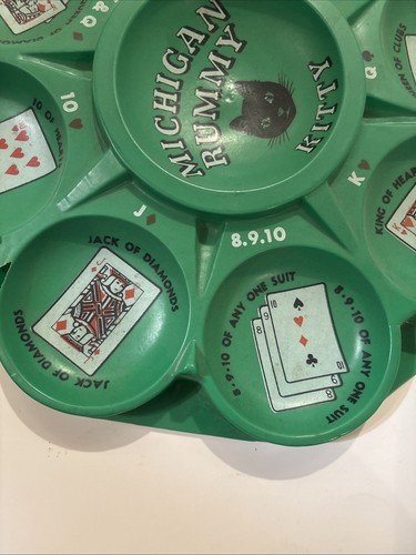 VTG 1960’s Michigan Rummy Black Cat Transogram Plastic Play Tray | eBay