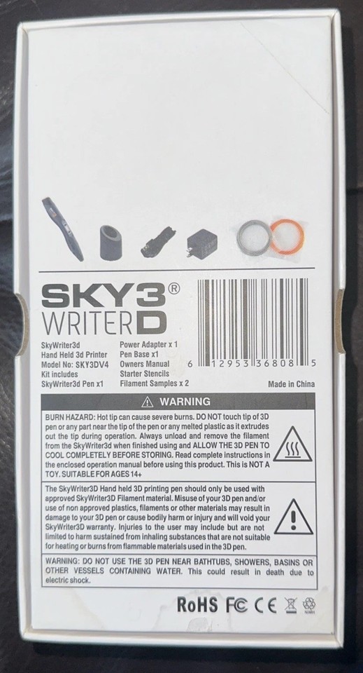 Skywriter3D Hand Held 3D Printer Printing Pen 3D Drawing Pen | eBay