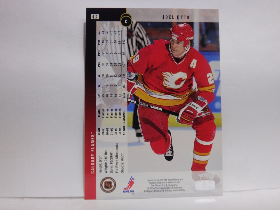 1994-95 (FLAMES) Upper Deck Electric Ice #43 Joel Otto | eBay