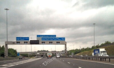 Photo 6x4 M60 Junction 20 Failsworth The exit slip road for junction 22 ...