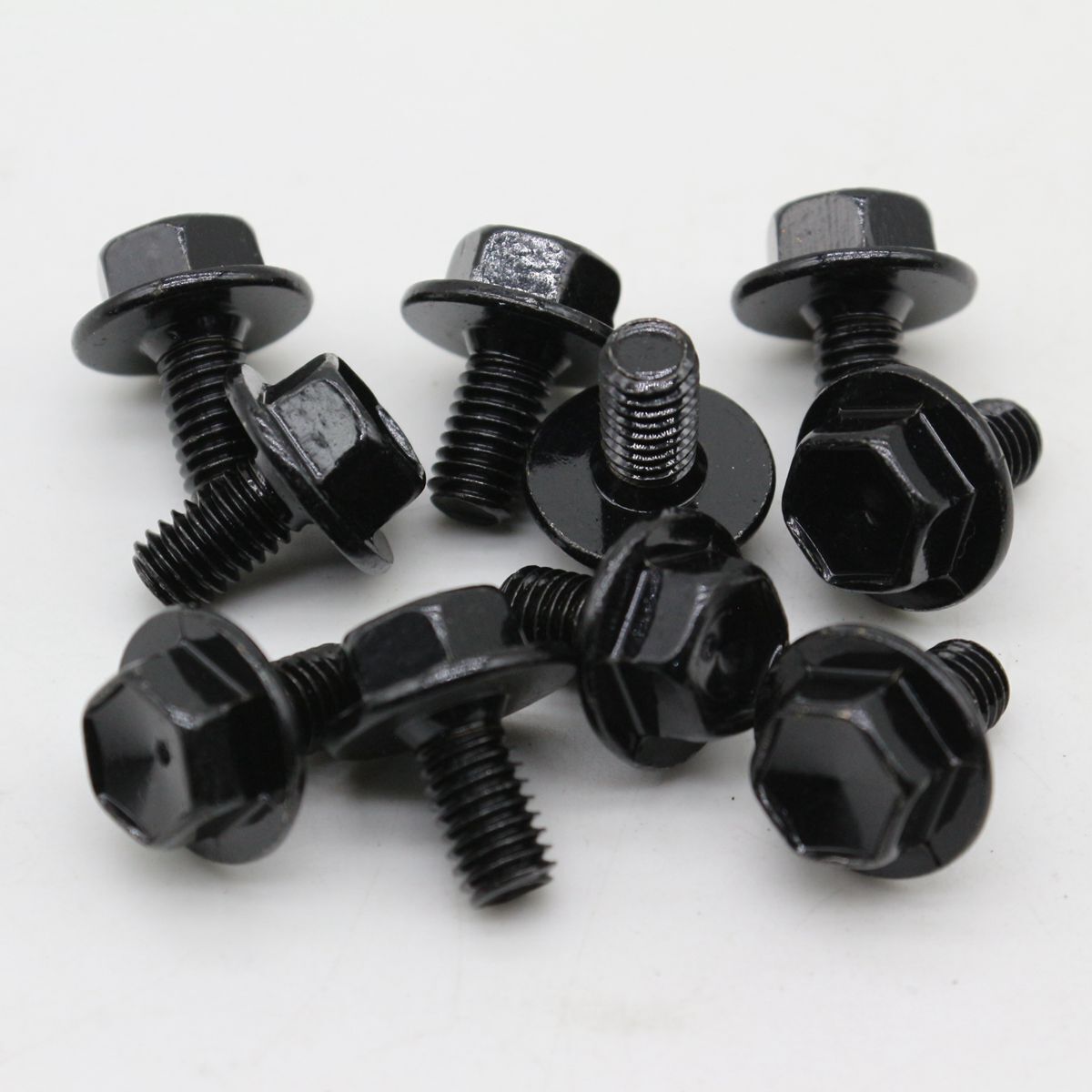10Pcs Fender M6 Metal Bolt Screw For TOYOTA 90105-06137 10Pcs Fender M6 Metal Bolt Screw For TOYOTA 90105-06137
