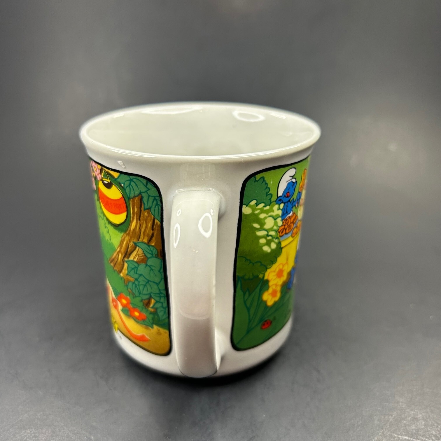 Vtg Grouchy Smurf Ceramic Coffee Mug #1599 Wallace Berrie Co. 1982 | eBay